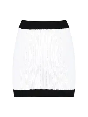 Balmain Viscose Blend Mini Skirt