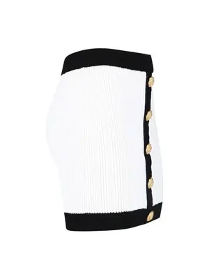 Balmain Viscose Blend Mini Skirt