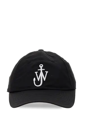 JW Anderson Baseball Cap With Logo - Black