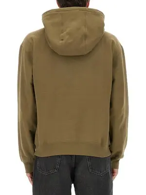 Saint Laurent Hooded Sweatshirt With Logo