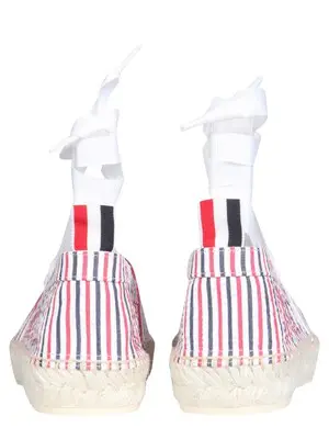 Thom Browne Seersucker Cotton Espadrilles - Multicolour