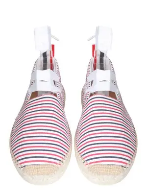 Thom Browne Seersucker Cotton Espadrilles - Multicolour