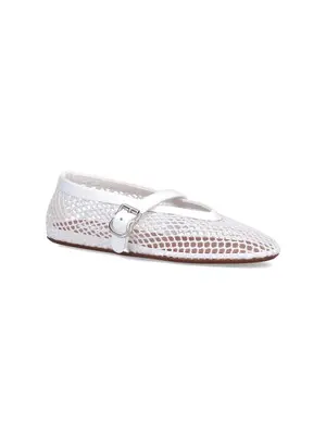 Alaïa Mesh Ballet Flats - White