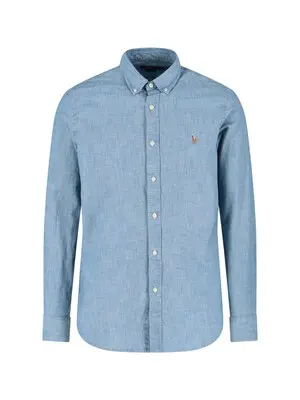 Gucci Denim Logo Shirt - Light Blue