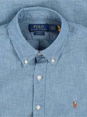 Gucci Denim Logo Shirt - Light Blue