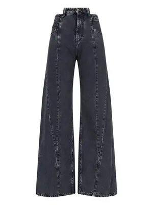 MAISON MARGIELA Décortiqué Palazzo Jeans - Black