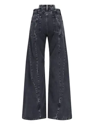 MAISON MARGIELA Décortiqué Palazzo Jeans - Black