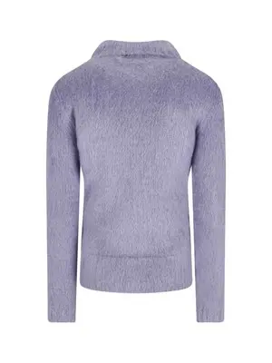 Gucci Mohair Blend Cardigan - Purple