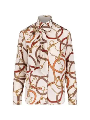 Alaïa Lavallière Shirt - Cream