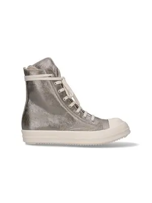 Rick Owens Metallic Sneakers For Men