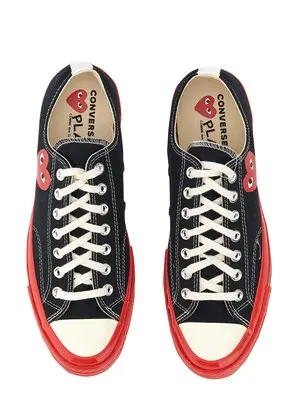 CONVERSE X COMME DES GARONS PLAY Heart Print Low-top Sneakers