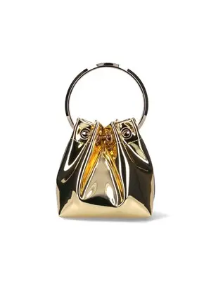 JIMMY CHOO Mini Bucket Bag - Gold