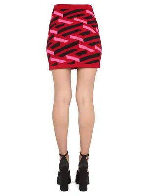Versace La Greca Knit Skirt - Multicolour