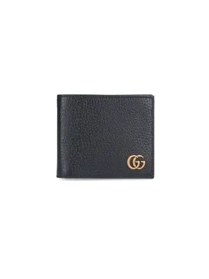 Gucci Gg-marmont' Bi-fold Wallet - Black