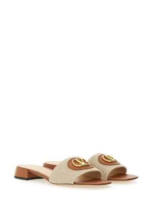 Valentino Garavani Vlogo Signature Slide Sandals