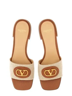 Valentino Garavani Vlogo Signature Slide Sandals
