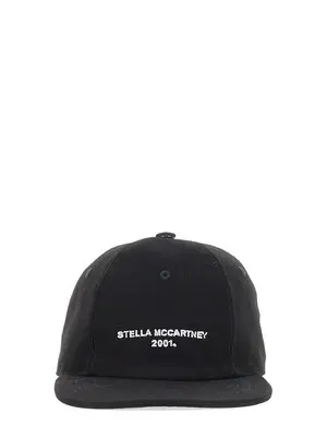 Stella McCartney Baseball Cap With Logo - Black