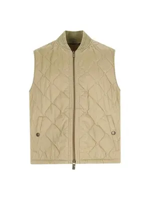 Burberry Straight Hem Vests For Men