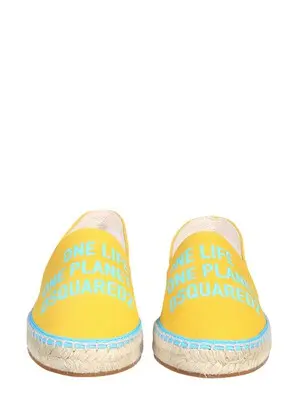 Dsquared2 Organic Canvas Espadrille - Yellow