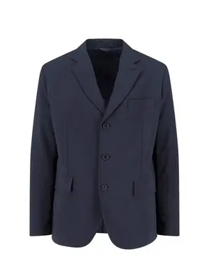 Aspesi Wool Blend Blazer - Blue