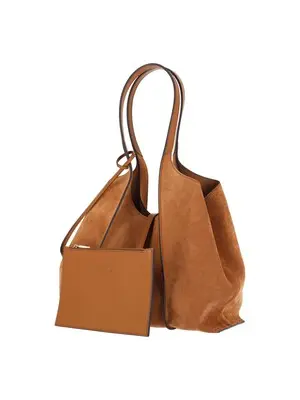 TOD'S T Timeless Tote Bag - Brown