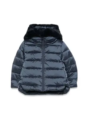 SAVE THE DUCK Hooded Padded Coat - Blue
