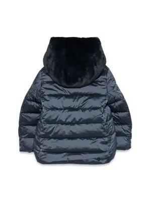 SAVE THE DUCK Hooded Padded Coat - Blue