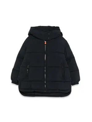 SAVE THE DUCK Hooded Padded Coat - Black
