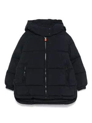 SAVE THE DUCK Hooded Padded Coat - Black