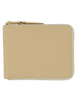 Comme Des Garçons Leather Wallet - Ivory