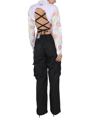 MARINE SERRE Floral Print Shirt - Multicolour
