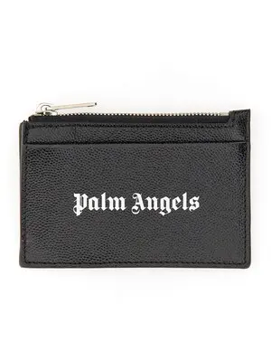 Palm Angels Caviar Card Holder - Black