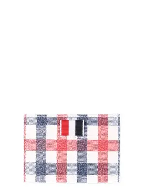 Thom Browne Card Holder With Logo - Multicolour
