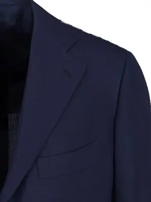 Cesare Attolini Single-breasted Wool Blazer - Blue