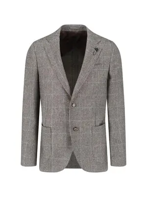 LARDINI Single-breasted Wool Blazer