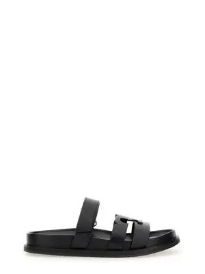 Tory Burch Leather Slide Sandals