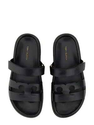 Tory Burch Leather Slide Sandals