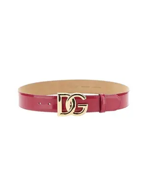 Dolce & Gabbana Belt With Silver Tone Hardware - Pink