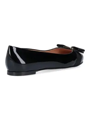 FERRAGAMO Varina Ballerinas - Black