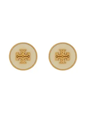 Tory Burch Kira Stud Earrings - White