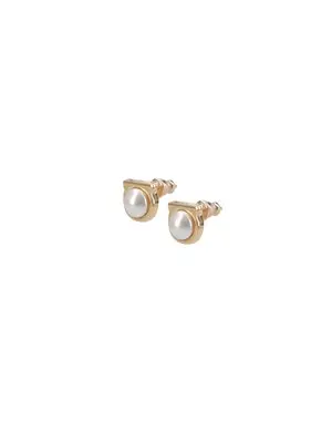 SALVATORE FERRAGAMO Earrings With Pearls And Gancini
