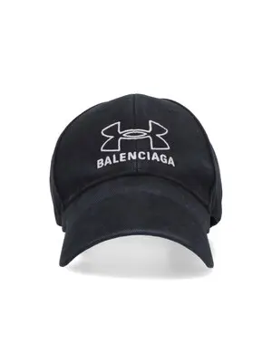 Balenciaga X Under Armour Logo Baseball Cap - Black