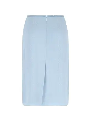 Gucci Silk Midi Skirt - Light Blue