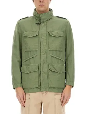 FAY Jacket With Pockets - Green