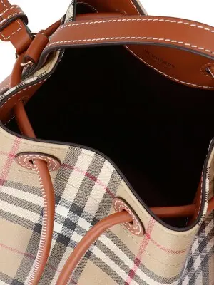 Burberry Tb Mini Bucket Bag - Beige