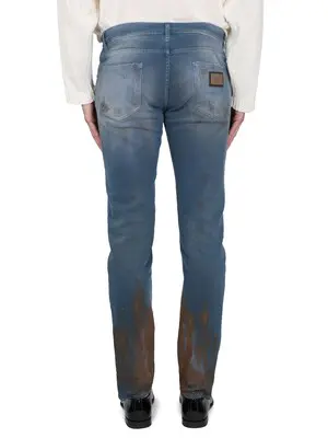Dolce & Gabbana Skinny Fit Jeans - Multicolour