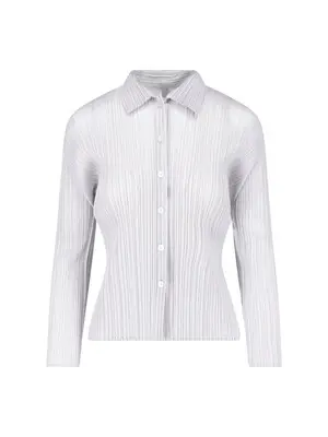 PLEATS PLEASE Golden Goose Printed Sequined Shirt - Gray