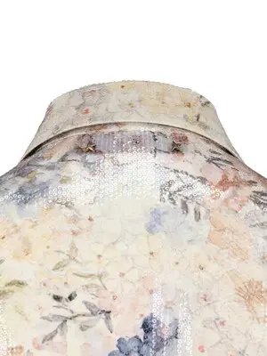 GOLDEN GOOSE Issey Miyake Sequin Floral Print Shirt