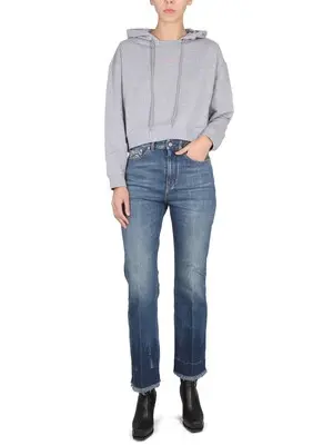 Stella McCartney Sweatshirt With Logo Embroidery - Grey