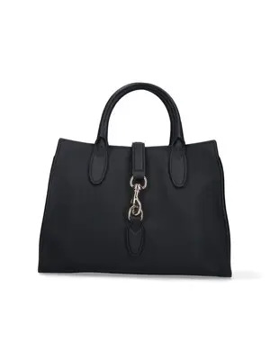 TOD'S Medium Gg Monogram Tote Bag - Black